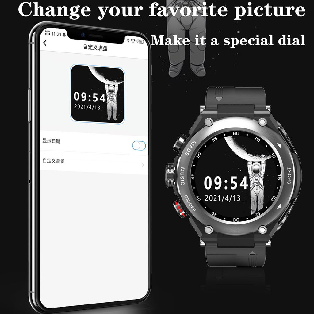 Smart Watch with Earbuds Inside, 2 in 1 Touch Smartwatch Bluetooth ...