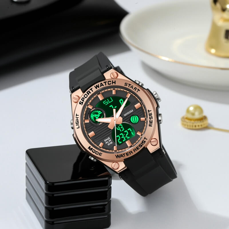 Findtime Womens Military Tactical Digital Watch Sport Waterproof Analog ...